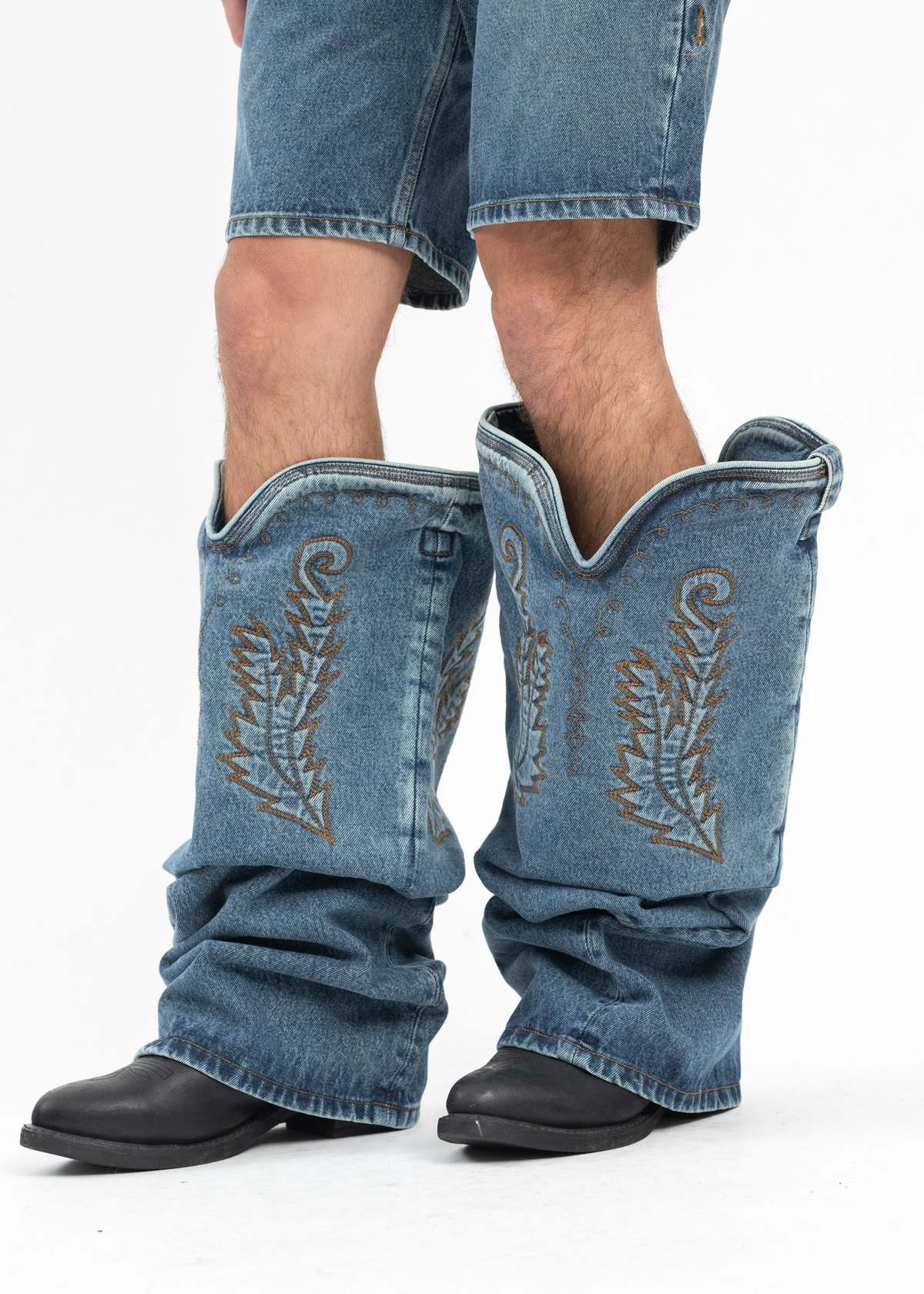 Y/project Evergreen Maxi Cowboy Cuff Jeans - Vintage Blue | Garmentory