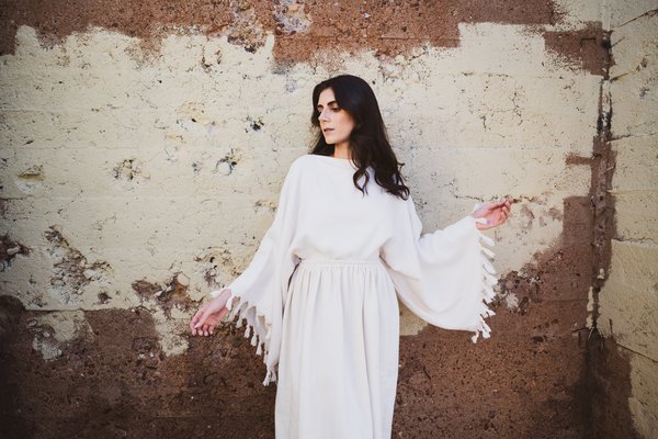 IDA+MOON GODDESS OF THE EARTH LINEN FRINGE TOP | Garmentory