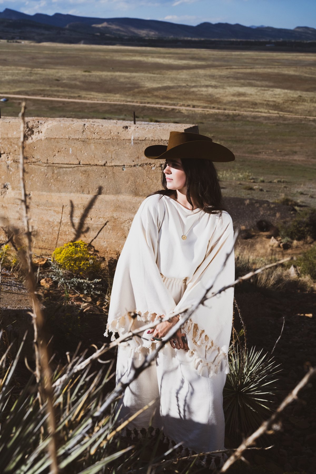 IDA+MOON GODDESS OF THE EARTH LINEN FRINGE TOP | Garmentory