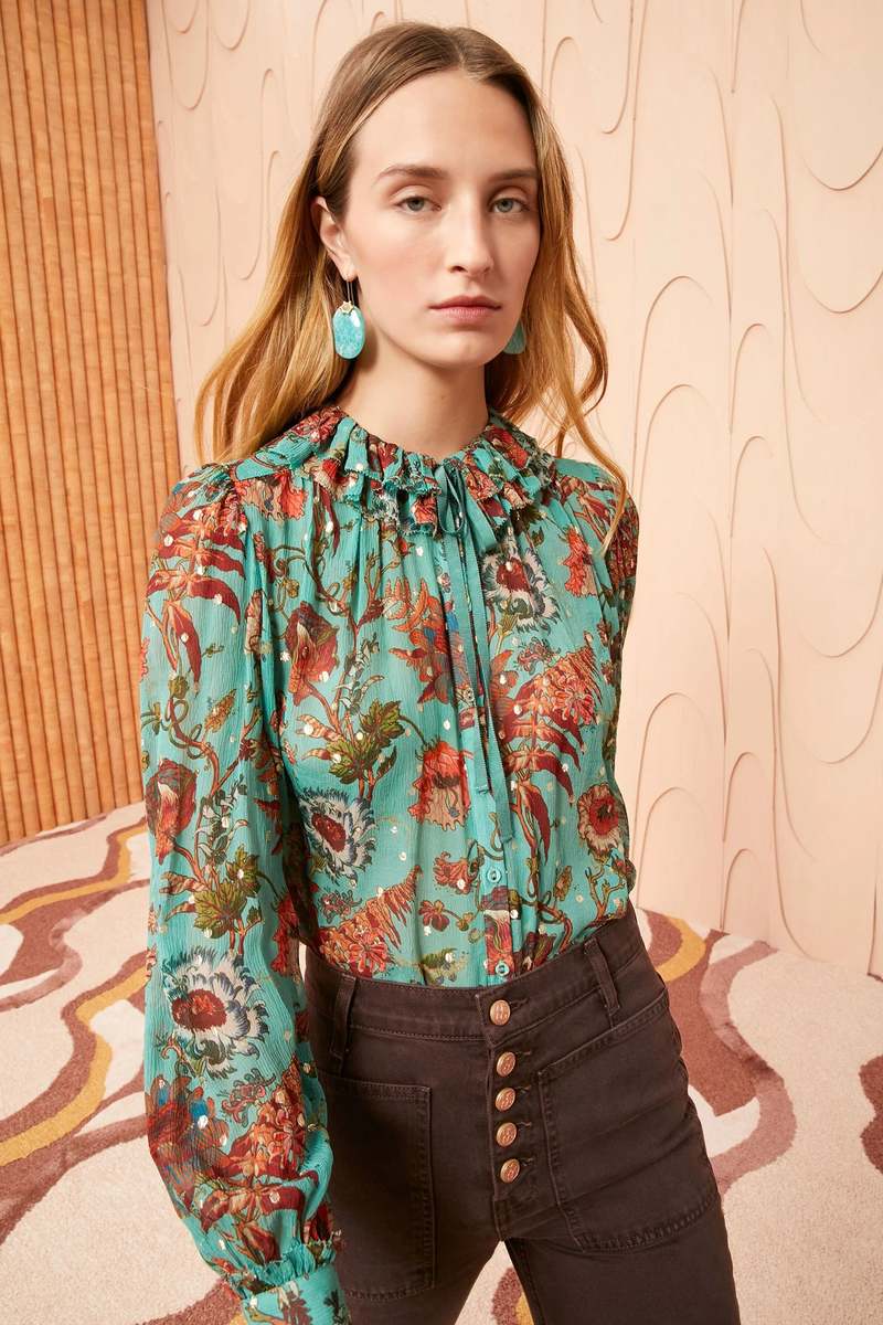 Ulla Johnson Pippa Blouse - Garden Bloom | Garmentory