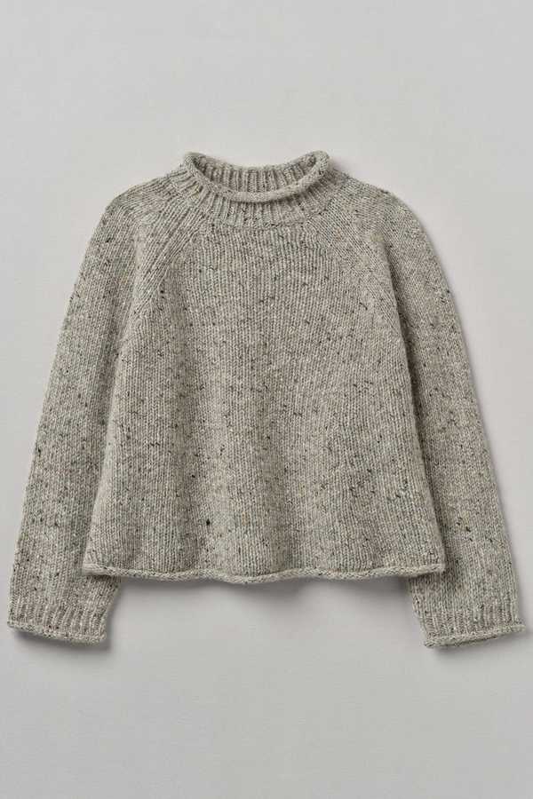 TOAST Donegal Wool Easy Sweater - Mist | Garmentory