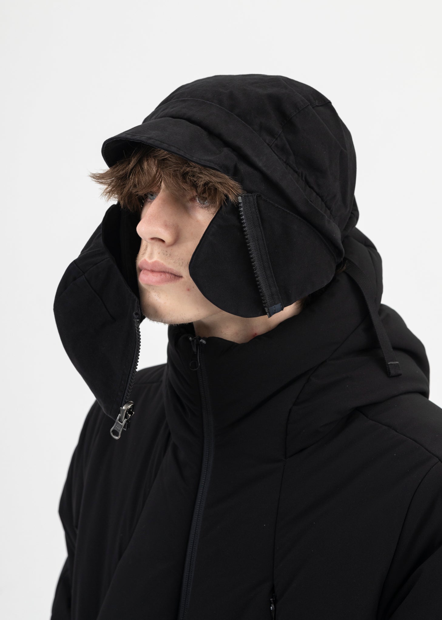 Hyein Seo FLAP HAT MASK - BLACK | Garmentory