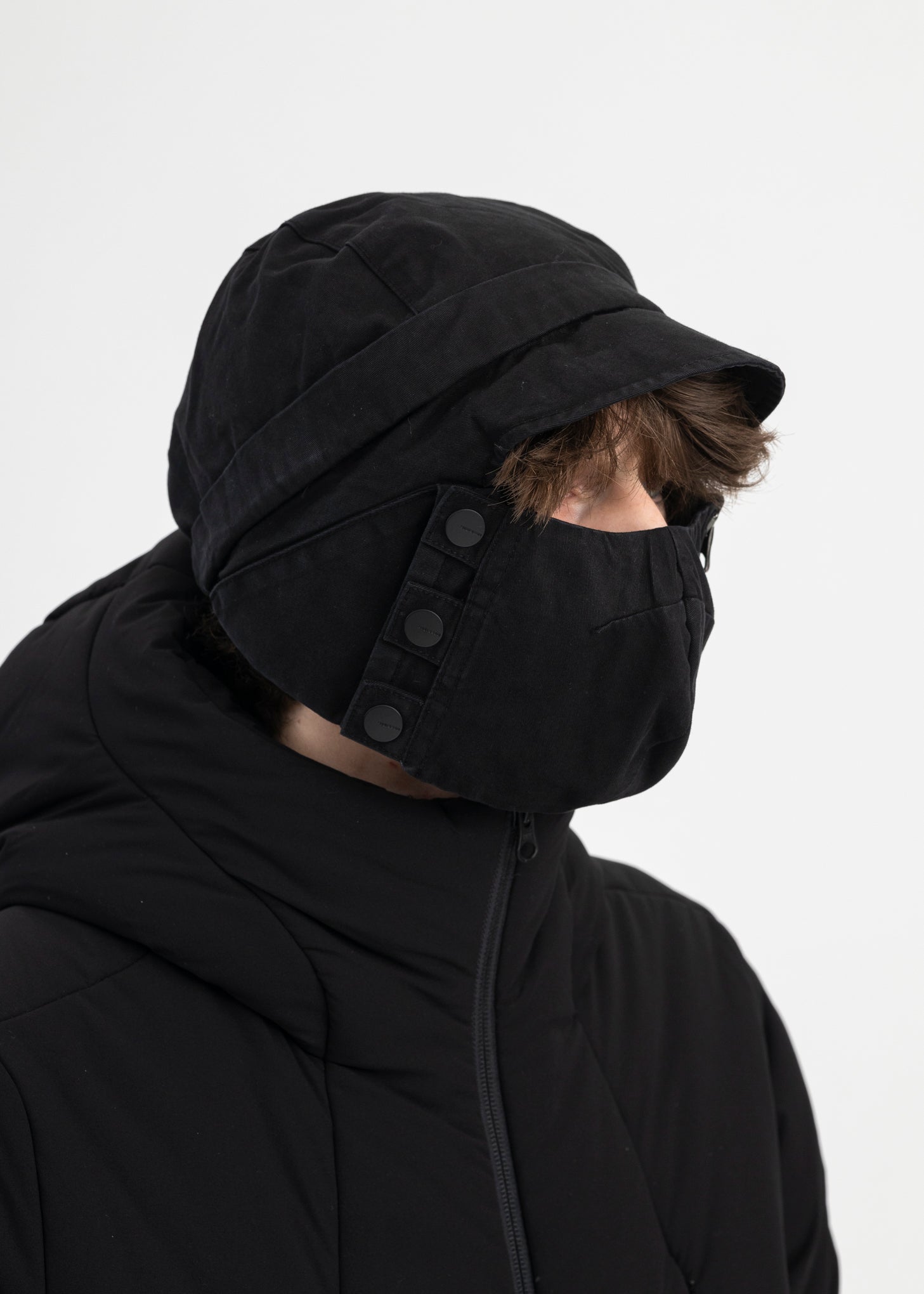 Hyein Seo FLAP HAT MASK - BLACK | Garmentory