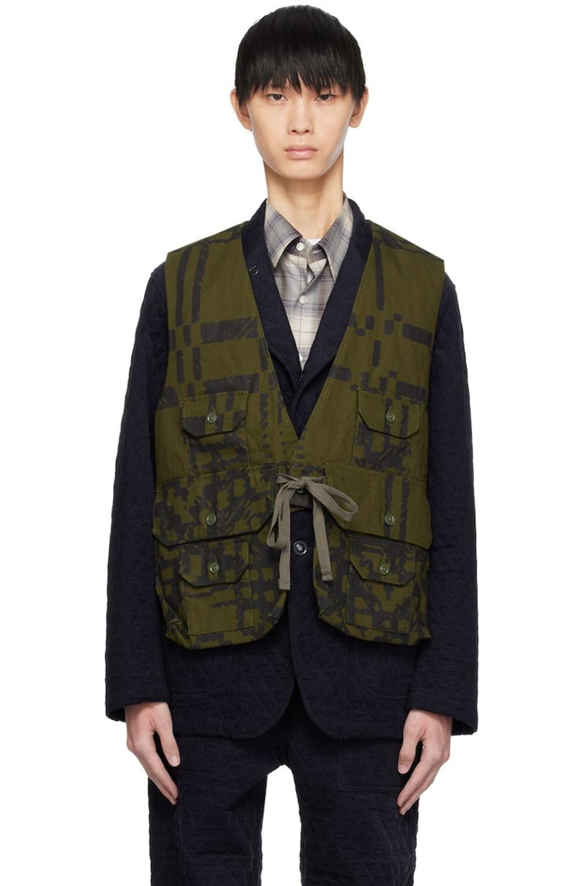 Engineered Garments Green Fowl Vest | Garmentory