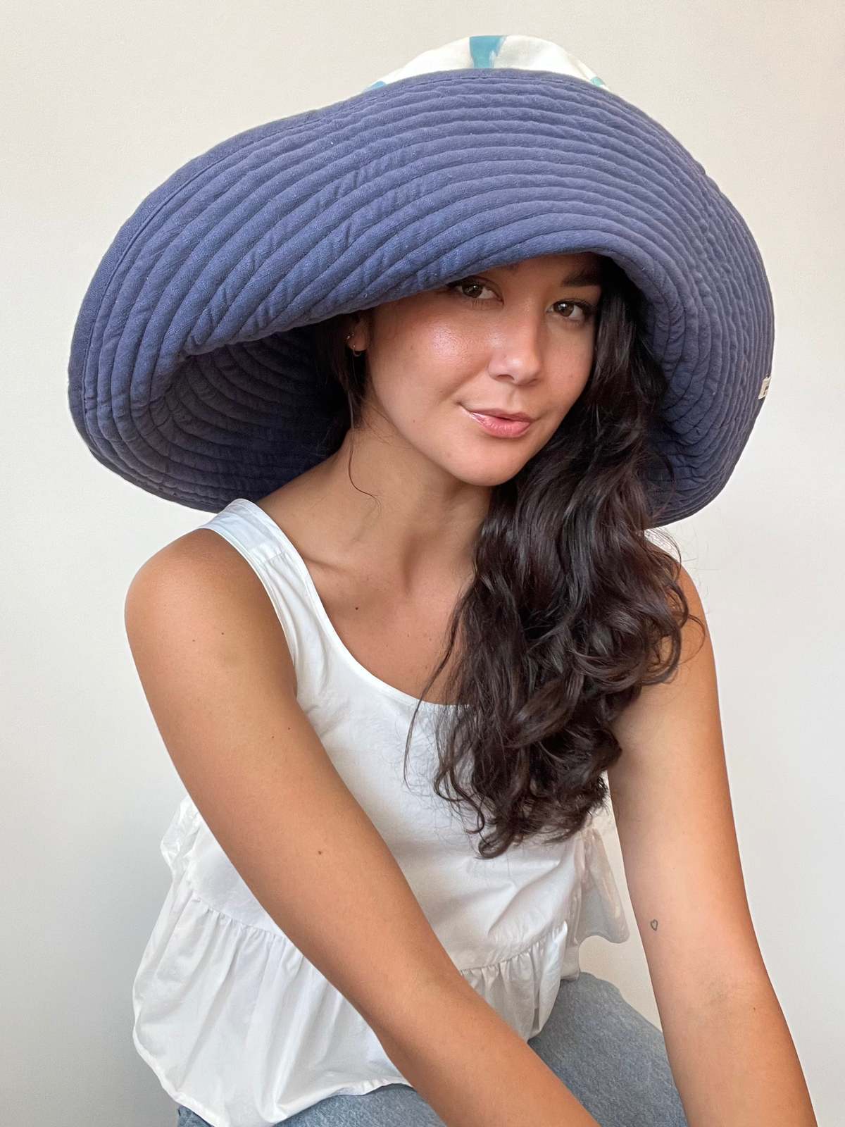 Romualda Baboomba Grande Hat - Blue | Garmentory
