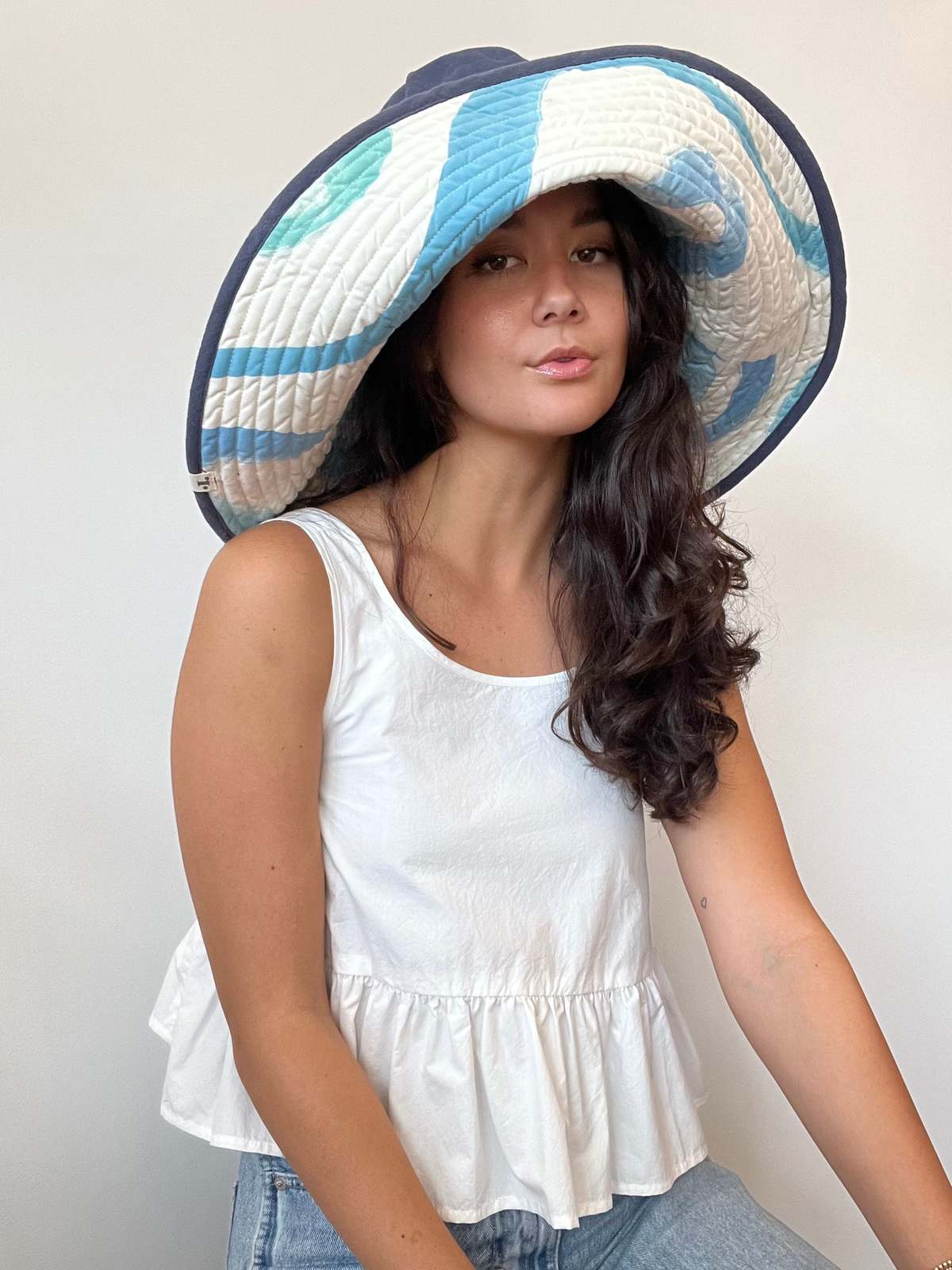 Romualda Baboomba Grande Hat - Blue | Garmentory