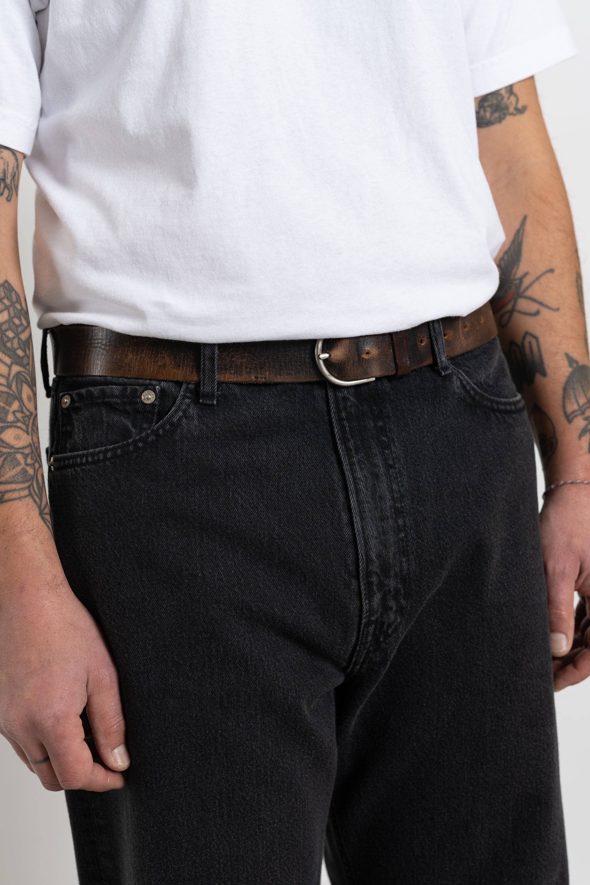 Orslow 101 Dads Fit Denim Jeans - Black Stone Wash | Garmentory