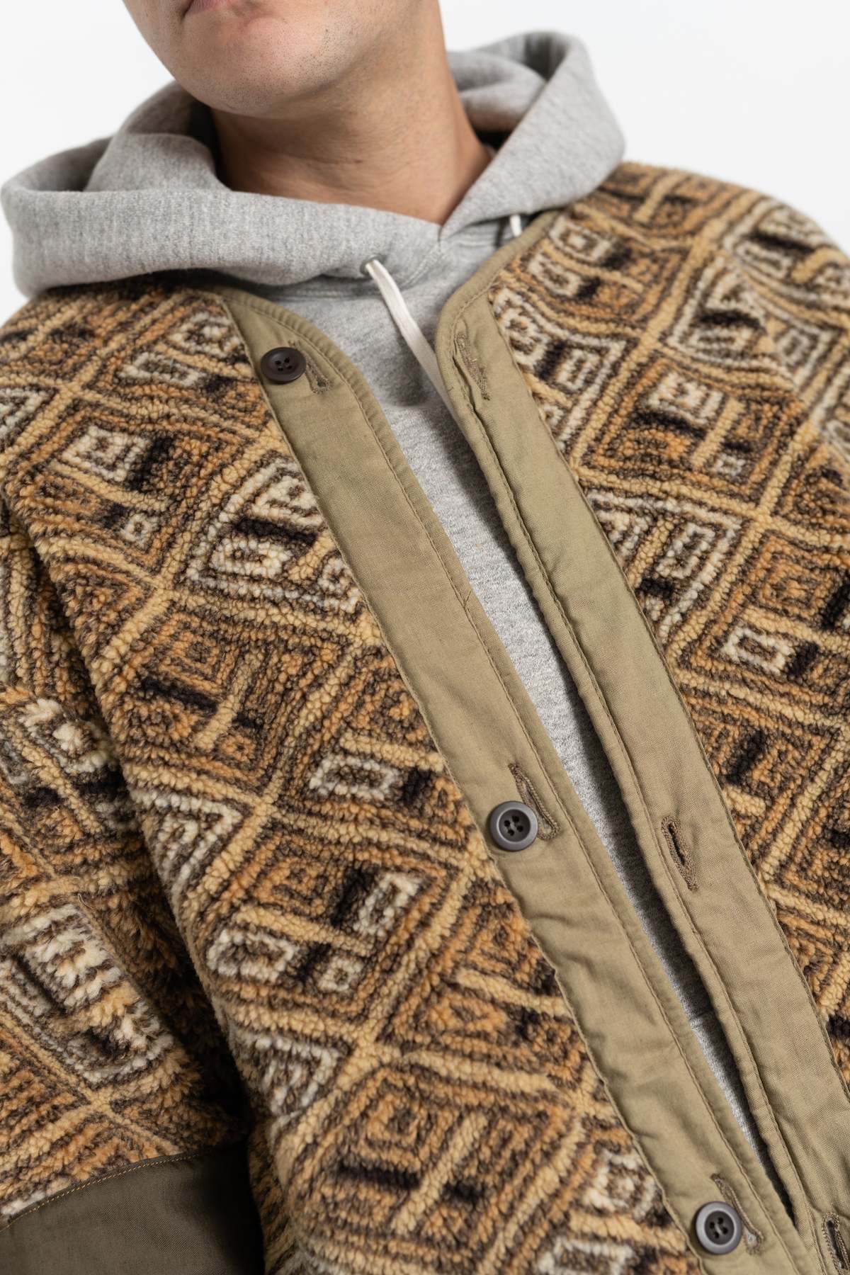 Orslow M-65 Fish Tail Coat Liner Jacket - African Pattern | Garmentory
