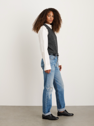 Alex Mill Francis Donegal Vest - Charcoal | Garmentory