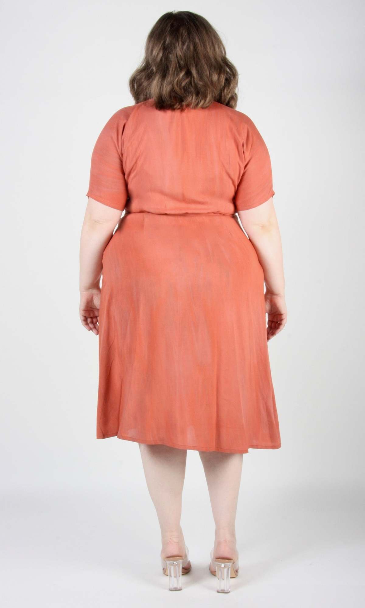 Birds of North America Hookbill Dress - Sand Washed Coral | Garmentory