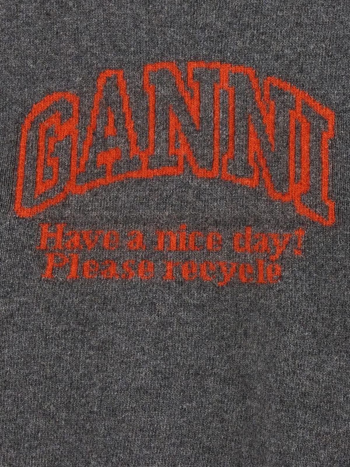 Ganni Logo waistcoat - Grey | Garmentory