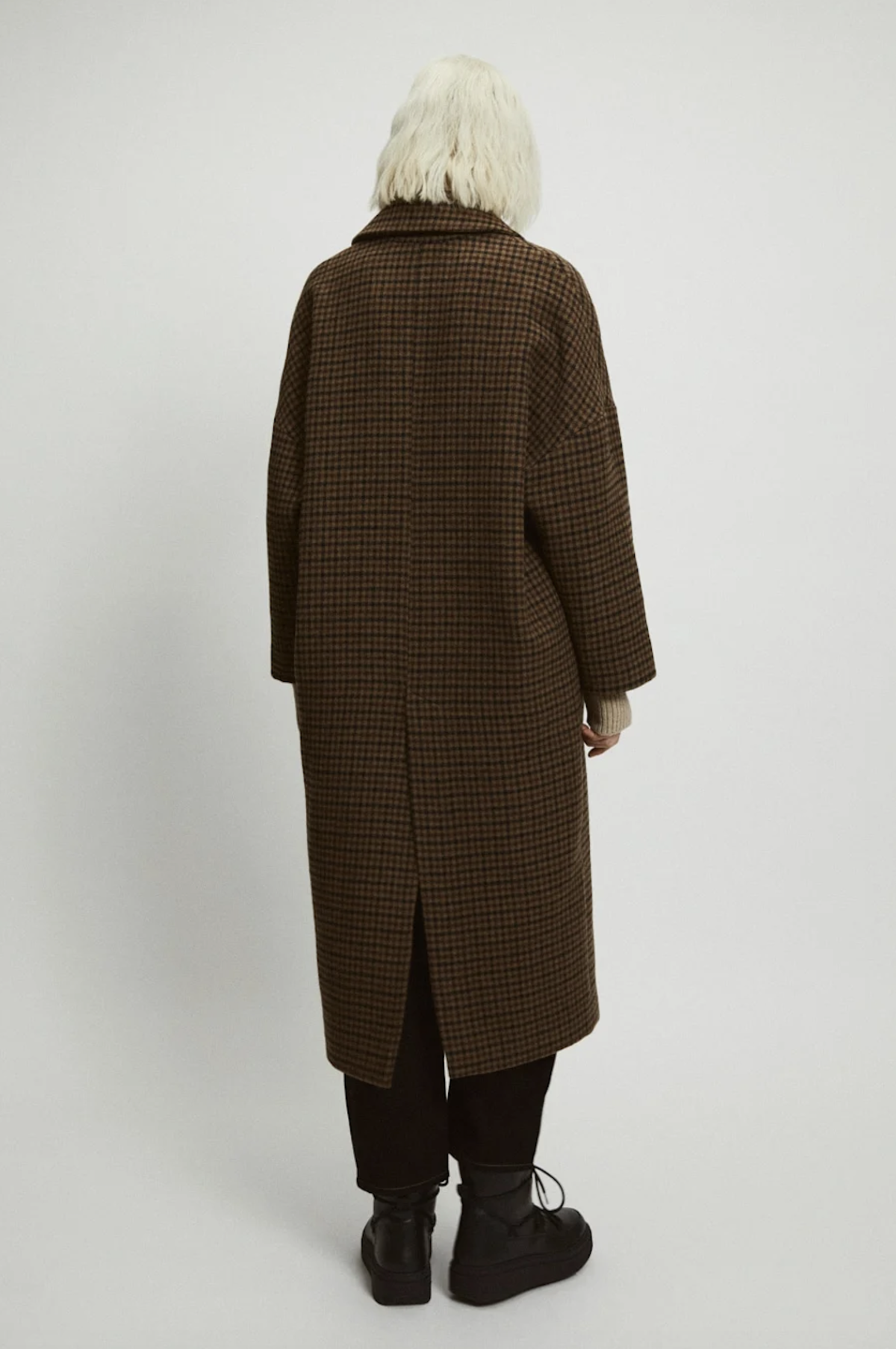 Rita Row Cedar Checkered Coat - Brown | Garmentory